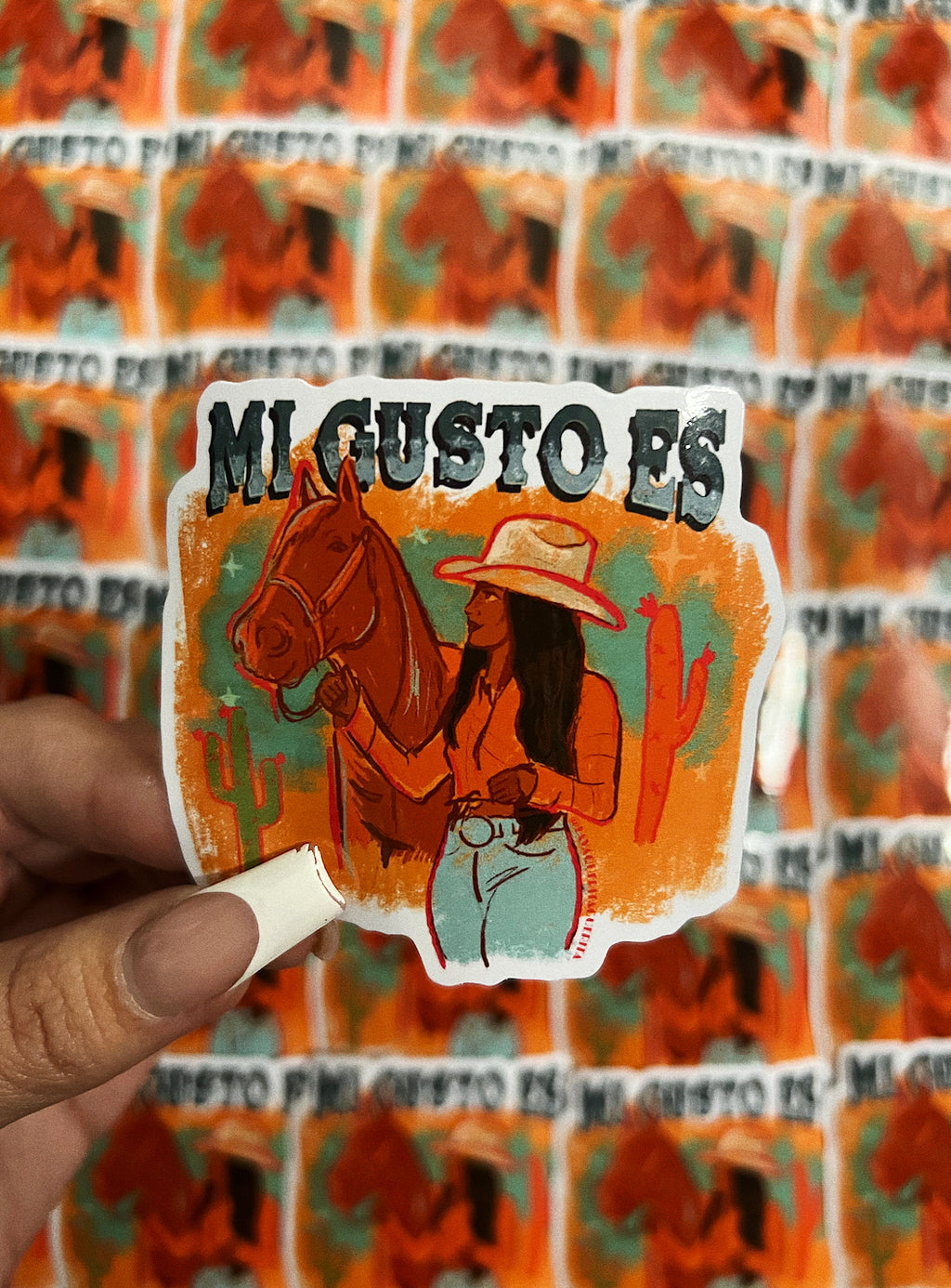“Mi Gusto Es” - Sticker – Rodeo Ready Ranchwear